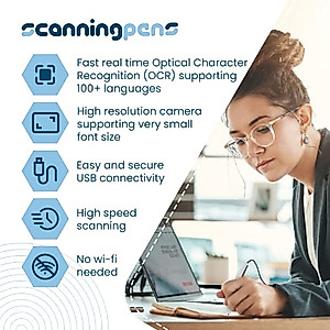 C Pen Text to Speech TS1 Scanning Pen - OCR Scanning Device for Reading, Literacy & Learning | Assistive Tool for Dyslexia & Learning Differences | Tests, Meetings, Study | Windows & Mac