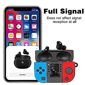 Jowhep Case for Beats Studio Buds Fashion 3D Design Stylish Silicone Cover Trendy Kawaii Funny Cool Fun Unique Wireless Powerbeats Cases for Beats Earbuds Headphones for Girls Boys Teen Switch