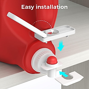 KMOUANTS [2 Pack] Laundry Detergent dispenser Nozzle Switch Holder, Upgraded Nozzles Switch Easily，detergent and softener accessories Fits Most Economic Sized Bottles、laundry room organization