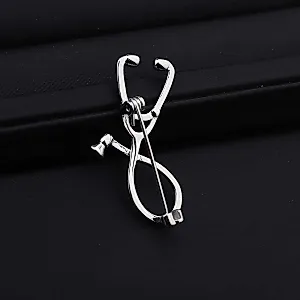Medical Stethoscope Brooch Pins for Doctor Nurse Medical Students Medical Caduceus Gift For RN,PA,MA,LPN,LVP,NP,Vet (Copper LPN Brooch)