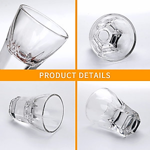 QAPPDA 1.5oz Shot Glasses,50ml Heavy Base Shot Glasses Bulk Set of 40,Clear Durable Shot Glass Cups Tequila Bar Shooter Glasses for Vodka,Liquor,Espresso