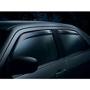 WeatherTech Custom Fit Side Window Deflectors for Acura TLX - (82777), Front & Rear Set - Dark Tint