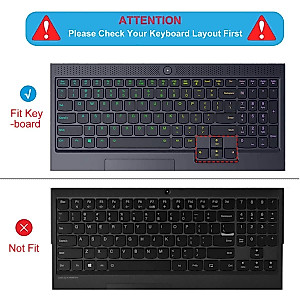 Keyboard Cover for Lenovo Legion 7/Legion 7i/Legion 9/Legion Slim 7 7i (Gen 8/7/6) 16IRH8 16APH8 16ACH6 16IMH5 16IAH7, Legion 7 7i (Gen 7/6) 15IMH05 16ACHG6 16ITHG6 16IAX7 16ARHA7 15.6 16 inch Gaming