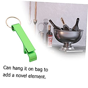 RORPOIR Bottle Opener Ring Keychain Beer Bottle Opener Bottle Opener Wedding Favors Beverage Opener Bottle Opener Keychain Key Chain Ring Keychain Wine Opener Metal Keychain Soda Aluminum
