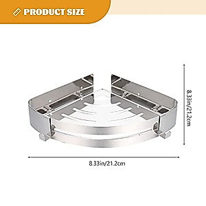 Cabilock Bathtub Shelf Corner Shower Caddy shower wall caddy floating shower shelf hanging shelf bathroom Stainless Steel Wall Bathroom Caddy