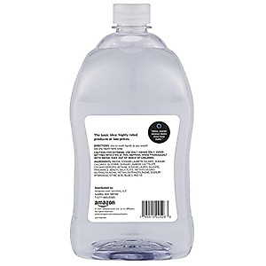 Amazon Basics Gentle & Mild Clear Liquid Hand Soap Refill, Triclosan-Free, 56 Fluid Ounces, 2-Pack