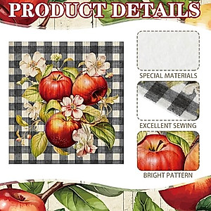 Sunnyray 24 Pcs Swedish Kitchen Dish Cloths Kitchen Towels Reusable Sponge Cleaning Cloths Wipes Absorbent Washable Dish Rags for Bathroom Cleaning(Red and Green,Novelty Style)