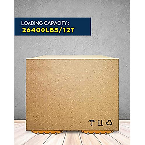 Cuilvu 26400lbs Machinery Moving Skate 12T Machinery Skate Dolly Machinery Mover Skate with 360° Rotation Cap & 8 Steel Rollers Dolly Machinery Skate for Industrial Moving Equipment, Yellow