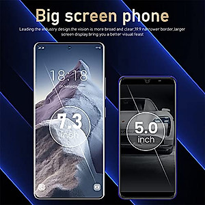 WV LeisureMaster M12 5G Unlocked Cell Phone,4GB RAM+128GB ROM Dual Sim Cellphone, Android Smartphone 48MP+72MP Dual Camera, 7300mAh Battery 7.3-inch HD+ Screen, Face Recognition