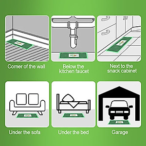 30 PCS Cricket Traps Indoor for Trapping Insects, Mice, Spiders, Bugs, Crickets, Scorpions, Roaches, Super Sticky & Non-Toxic Glue Board Pre-Baited with Fruity Scent Attractant - 9.5 x 3.15 in