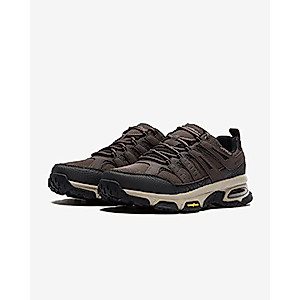 Skechers Men's Skech Air Envoy Oxford, Brown/Black, 12