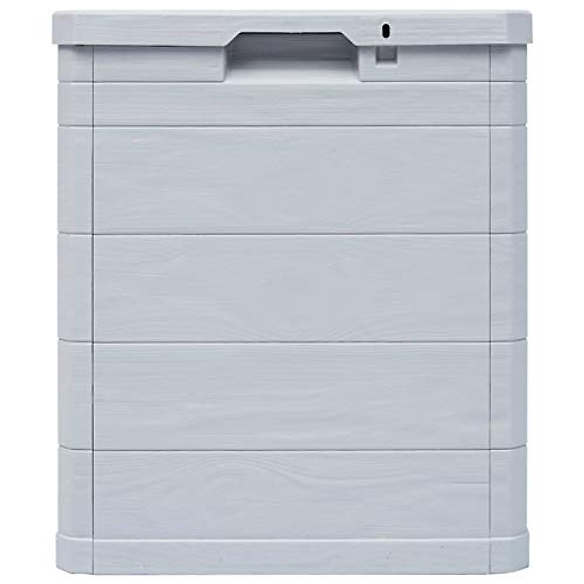 Festnight Garden Storage Box Lockable Garden Container Cabinet Toolbox for Patio Outdoor Furniture 23.8 gal Light Gray