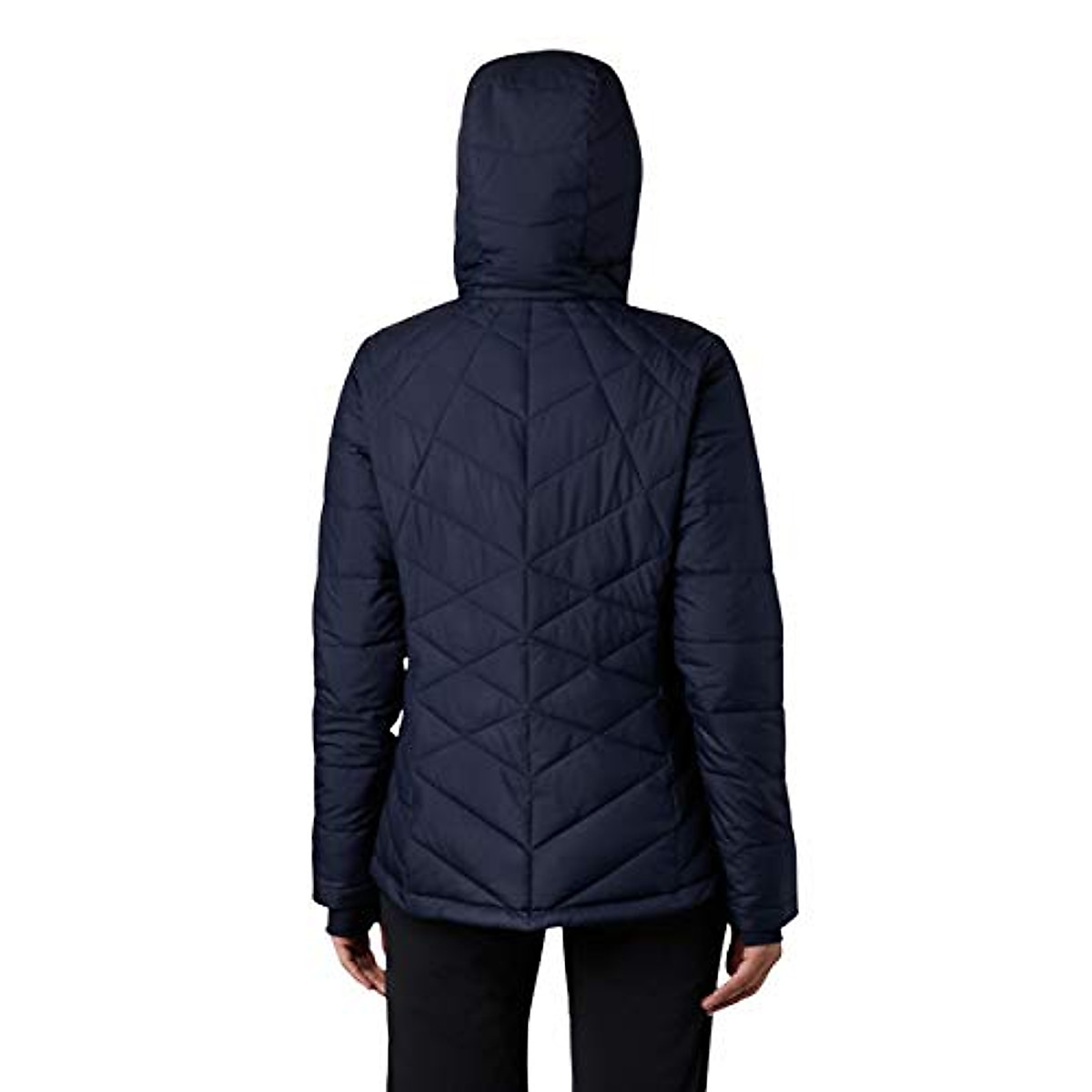 Columbia Women's Heavenly Hooded Jacket,Dark Nocturnal,1X