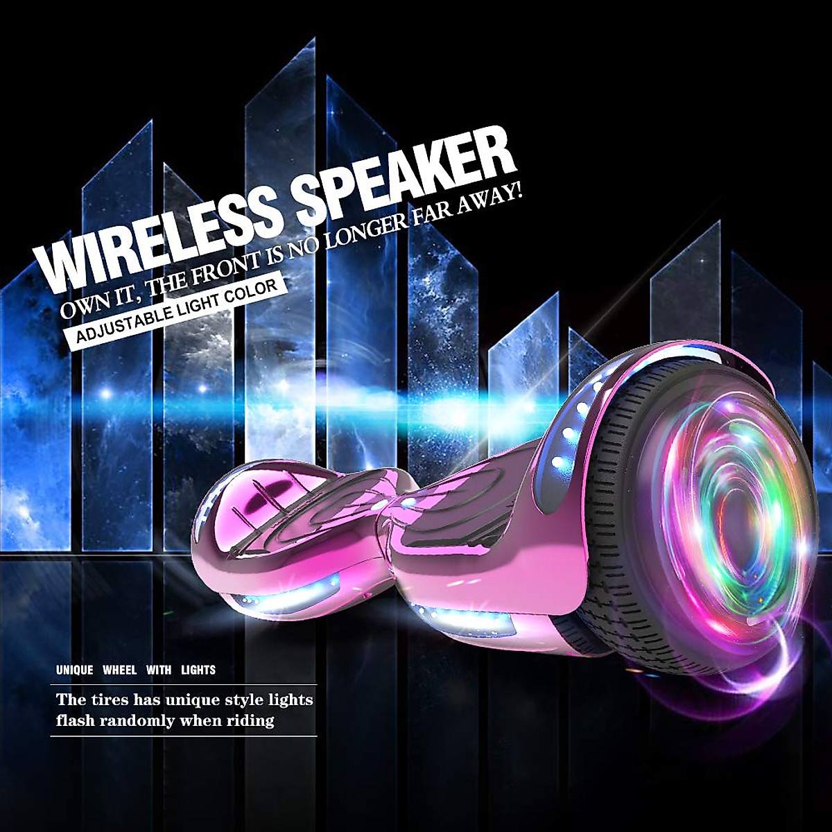 Hoverboard Certified HS2.01 Bluetooth Flash Wheel with LED Light Self Balancing Wheel Electric Scooter