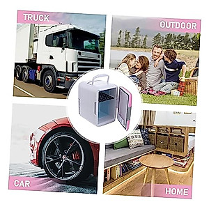 Didiseaon car refrigerator mini refrigerador freezer mini cosmetics fridge picnic beverage cooler small plug in fridge small fridge Dual-Use Fridge Car Accessories Mini Refrigerator heater