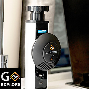 O3 Outdoors Zone 300 Ozone Odor Eliminator, 2 Power Settings, Multiple Cycles, Eliminate Bad Odors in Bedroom, Bathroom, RV, Closet, Simple to Use (Black)