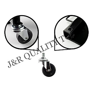 VCT PRO #01131 3Pc 1500lb Capacity Heavy Duty V-Slide Anti-slip Rubber Pads Snowmobile Dolly Set