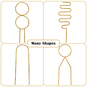 4 Pcs Small Metal Plant Trellis for Indoor Potted Plants, Mini Gold Trellis for Climbing Plants Indoor, House Plant Trellis Indoor Plant Support Stake for Small Planter