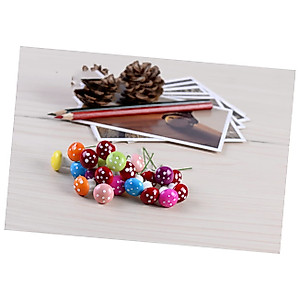 Hoement 20pcs Mini Foam Mushroom Flower Pots Mushroom Miniature Mushroom Mini Mushrooms Picks Bonsai Micro Landscape Fairy Garden Mushroom Mini Mushrooms for Fairy Garden Material Large