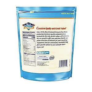 Blue Diamond Almonds Roasted Salted Snack Nuts, 25 Oz Resealable Bag (Pack of 1)