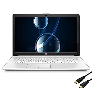 HP 17.3" FHD IPS Laptop, 11th Gen Quad-Core Intel Core i5-1135G7(Beats i7-8500), Iris Xe Graphics, Backlit KB, Bundle with HDMI, Windows 11 Home, Silver (20GB|1024GB SSD)