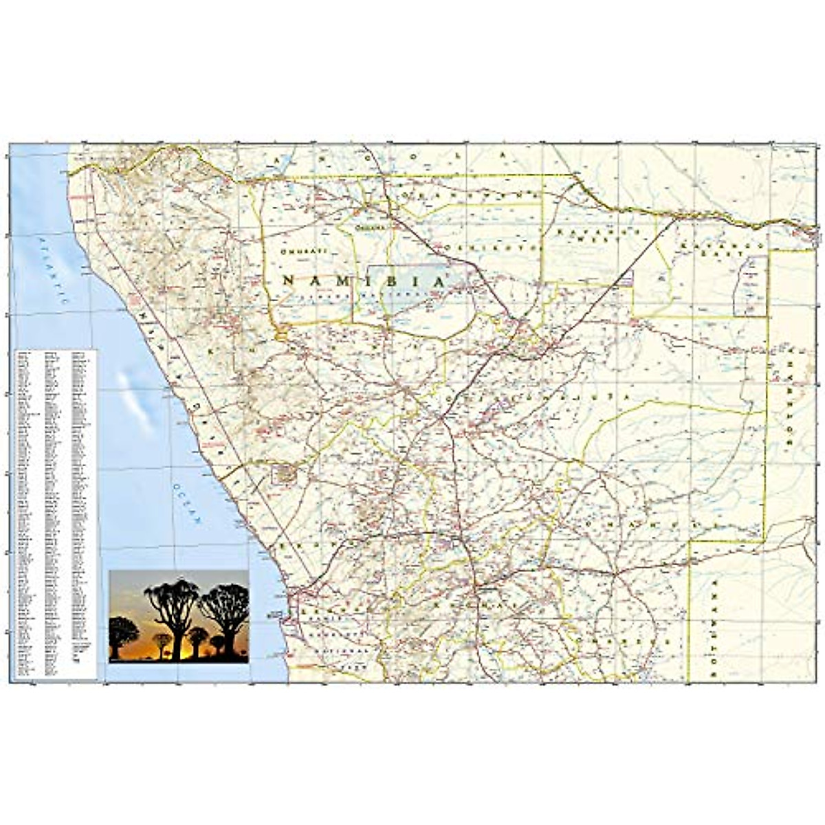 Namibia Map (National Geographic Adventure Map, 3209)