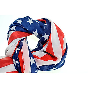 REINDEAR Premium American Flag Scarf 7 Styles(Chiffon)