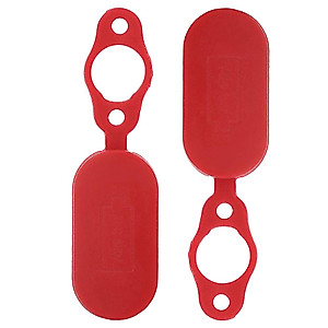 2PCS Electric Scooter Charging Port Waterproof Cover Red Charging Port Waterproof Cover Accessory Fit for PR O Electric Scooter