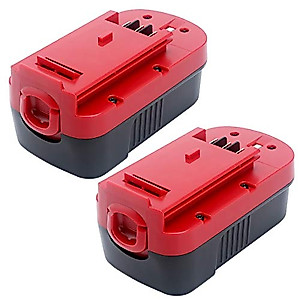 ELEFLY 2 Pack 18V 3.8Ah Ni-CD HPB18 Battery Replacement for Black and Decker 18V Battery HPB18 HPB18-OPE 244760-00 FS18FL FSB18, Compatible with Black & Decker 18 Volt Cordless Power Tools