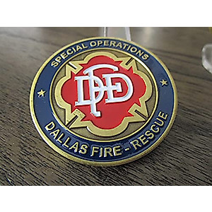 Dallas Fire Department Special Operations k9 Hazmat Swiftwater WildlandChallenge Coin