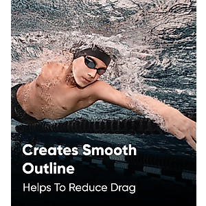 Speedo Unisex's Boom Ultra Pace Swim Cap, Oxid Grey/Black, One Size