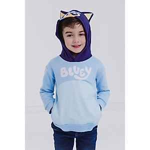 Bluey Little Boys Fleece Matching Family Cosplay Pullover Hoodie 6