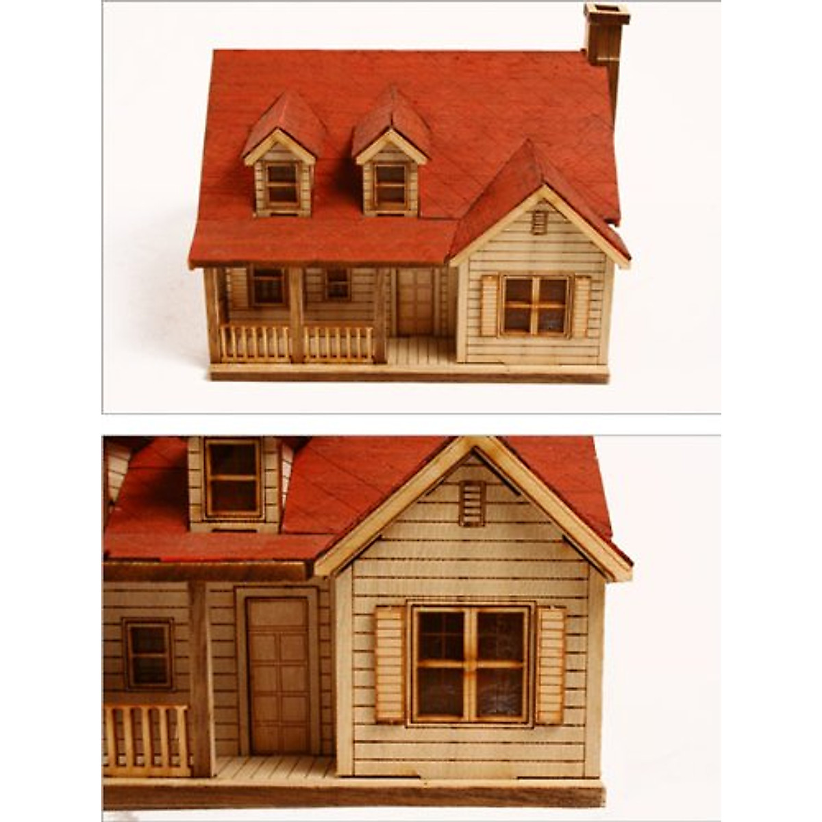 DESKTOP Wooden Model Kit Western House 2 | Young Modeler