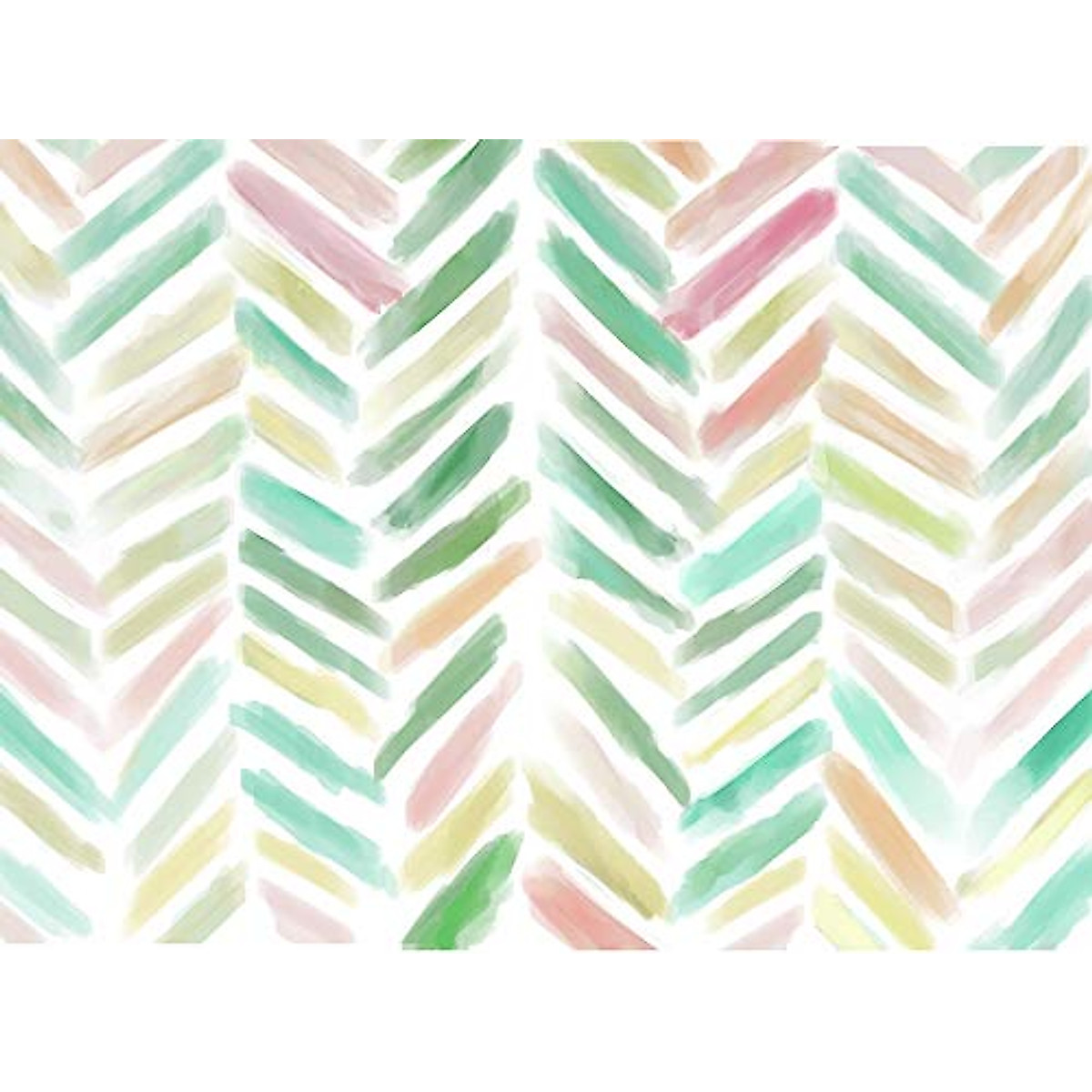 Colorful Watercolor Painting Boho Chevron Zigzag Ikat Patterns Backdrop Pastel Background Baby Party Banner Kid Photo Portrait