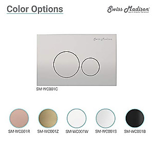 Swiss Madison Well Made Forever Swiss Madison SM-WC001 Dual-Flush Actuator Plate, Matte Chrome