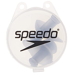 Speedo Unisex-Adult Swim Training Ergo Ear Plugs Silver
