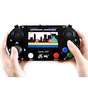Game HAT for Raspberry Pi 3B+/3B/2B/B+/A+/Zero/Zero W Portable Game Console Gameboy 3.5inch IPS Screen with Gamepad Joystick