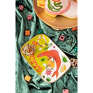 ban.do Novelty Trinket Tray, Ceramic Jewelry Dish, Small Decorative Tray for Keys or Decor, Cute Catchall Tray, Sardines