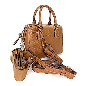 Tory Burch Thea Web Mini Satchel Crossbody Bag (Moose)