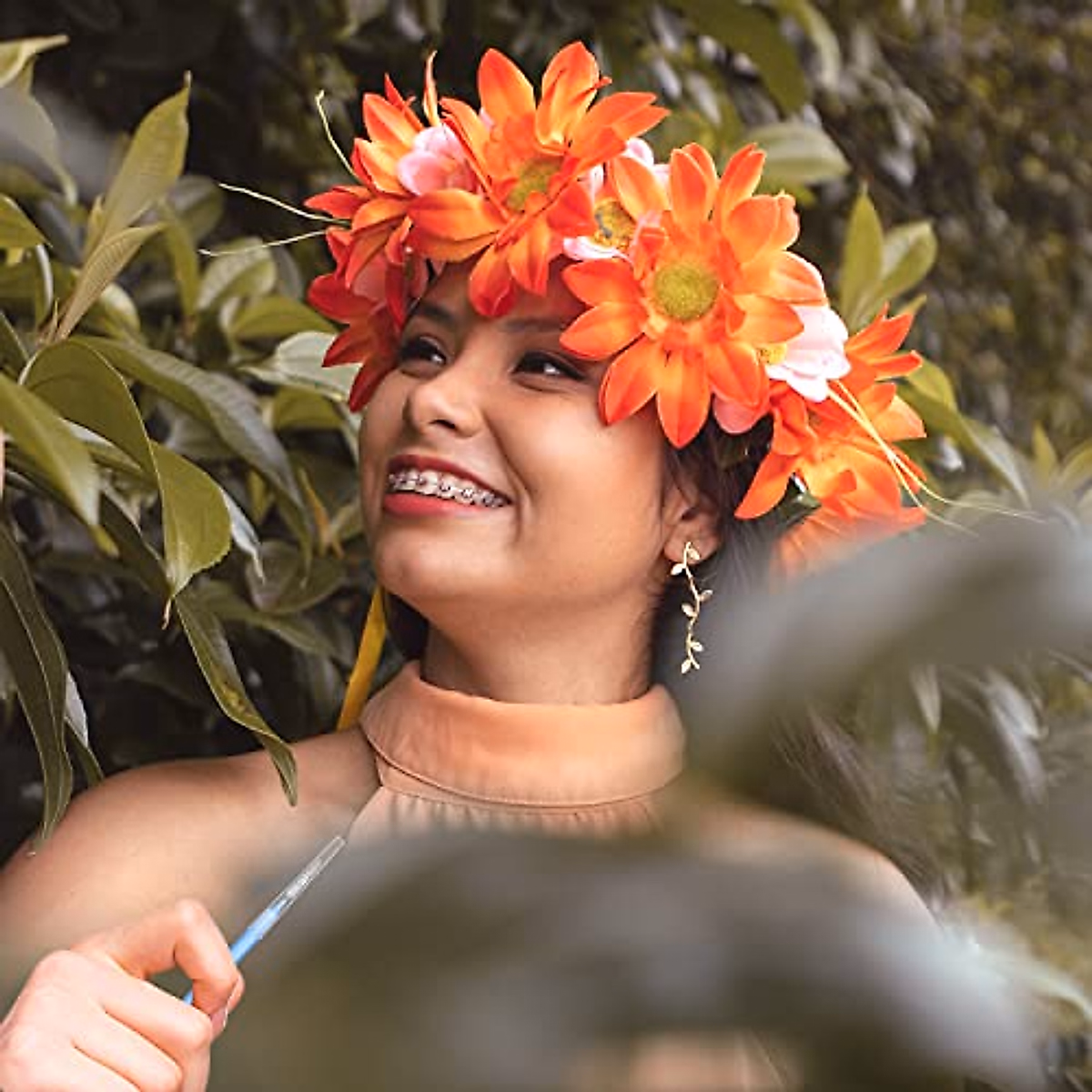 EasyHonor Braces Brush for Cleaner Interdental Brush Toothpick Dental Tooth Flossing Head Oral Dental Hygiene Flosser Toothpick Cleaners Tooth Cleaning Tool (5Colors,50pcs)