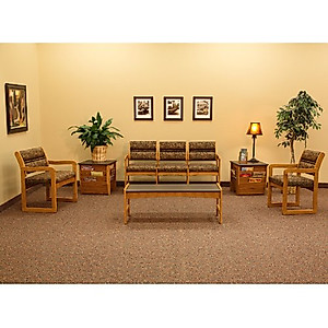 Wooden Mallet Valley Two Seat Sofa Chair, Mahogany