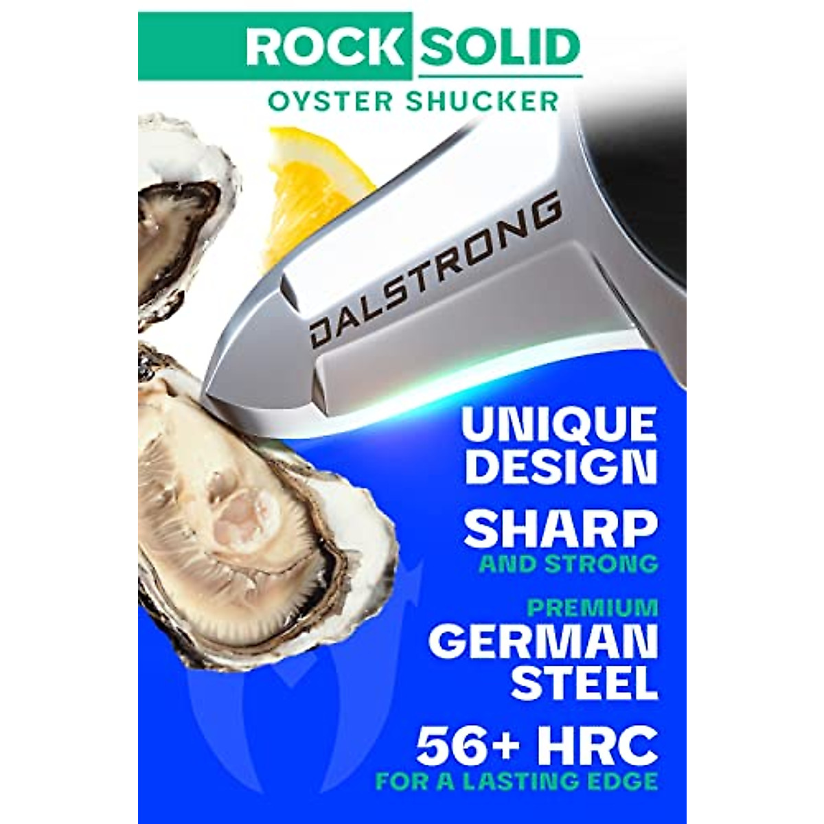 Dalstrong Oyster Shucking Knife - 3" Professional Clam and Shellfish Tool - Gladiator Series Elite - Forged German High-Carbon Steel - G10 Handle - Sheath Included - NSF Certified