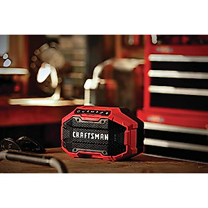 CRAFTSMAN V20 Bluetooth Speaker, Tool Only (CMCR001B) , Red