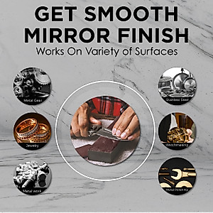 Brown Tripoli Polishing Compound - Medium Course Compound Used for Cutting & Removing Scratches from Aluminum & Stainless Steel, Bringing Out A High Luster Even On Wood (4 Oz.) - Drixet