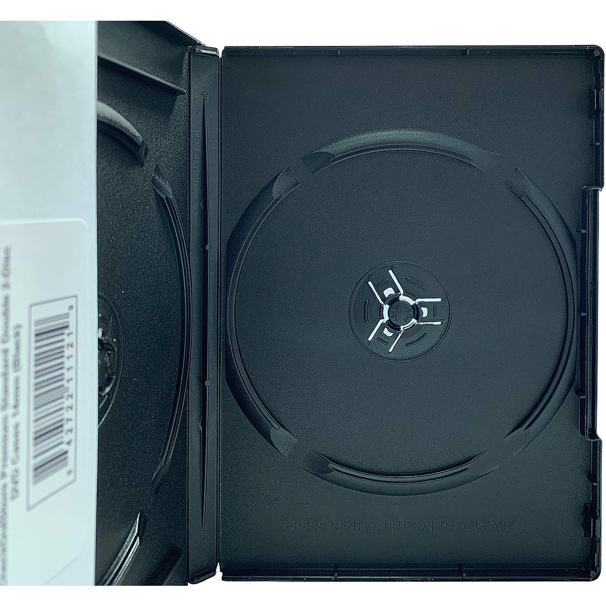 CheckOutStore (10) Premium Standard Double 2-Disc DVD Cases 14mm (Black)