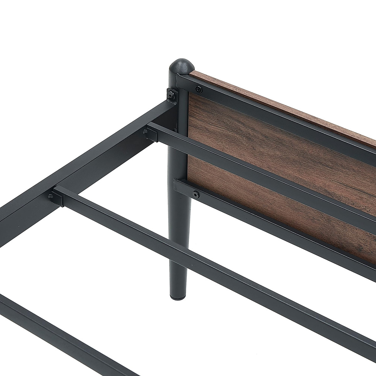 IDEALHOUSE 2024 Vintage 13 Inch Queen Bed Frame – 30 Minutes Assembly Metal Platform Bed Frame with Headboard and Footboard, Non-Slip, Noise-Free