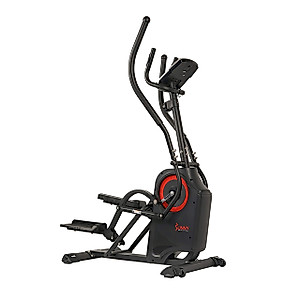 Sunny Health & Fitness Premium Cardio Climber Stepping Elliptical Machine - SF-E3919, Black