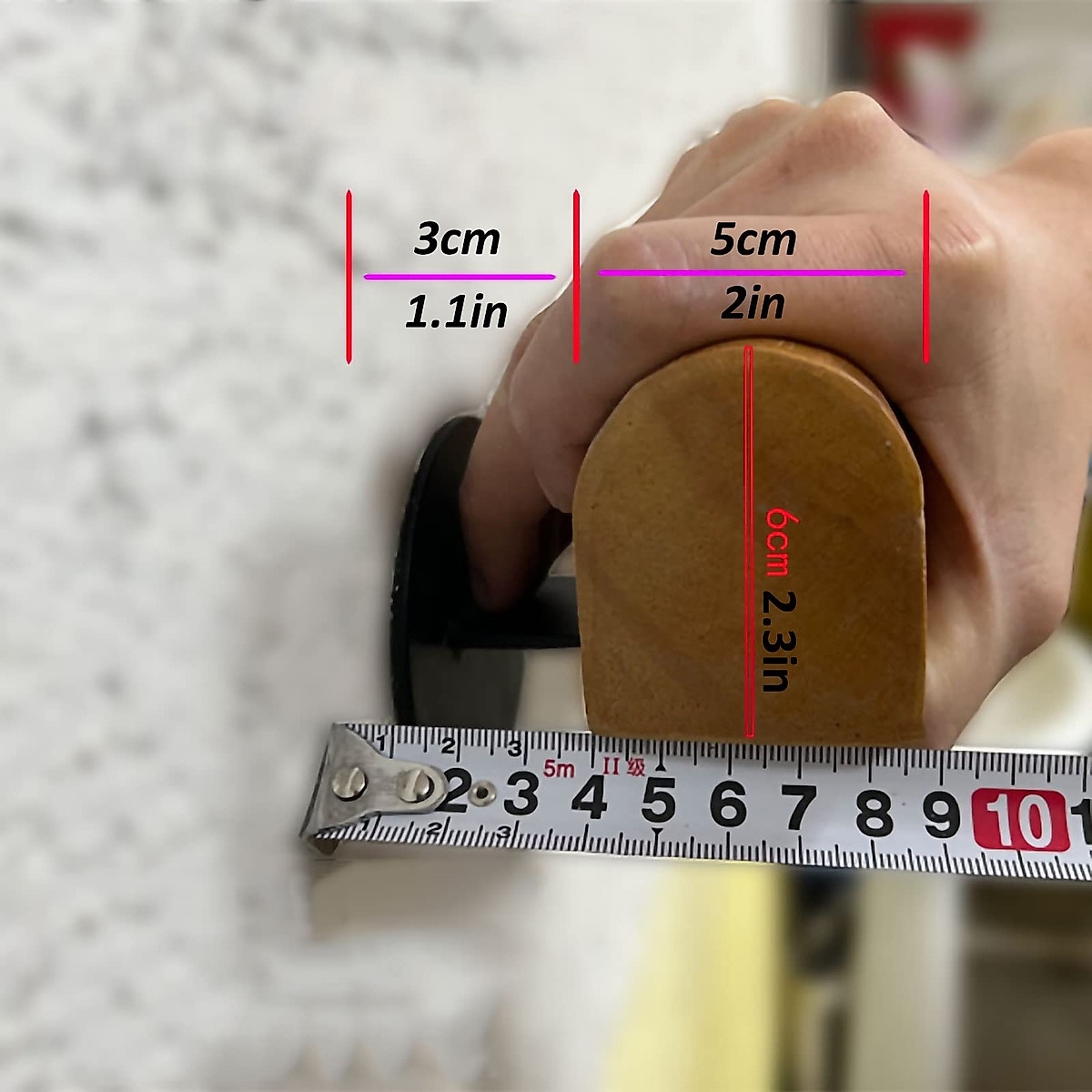 Indoor Wooden Handicap Handrails for Stairway/Entrance/Hot Tub, Long 3m 3.5m 4m 4.5m 5m 5.5m 6m Disabled Porch Railing/Hand Pipe, Handrail Supports System (Size : 1m(3.2ft)=1 Sections)