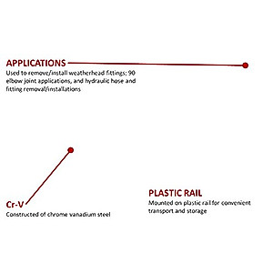 Sunex 9913 3/8-Inch Drive Weatherhead Socket Master Set, 13-Piece