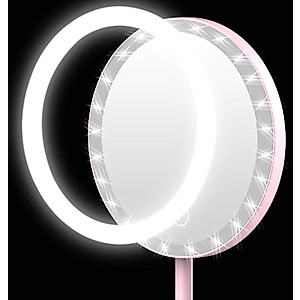 FQYYDD Illuminated Makeup Mirror Make-Up Backlight Led Light Comb Mirror Removable